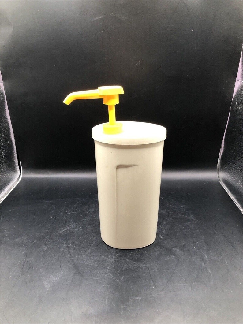 Vintage TUPPERWARE Mustard Pump Dispensers - Etsy