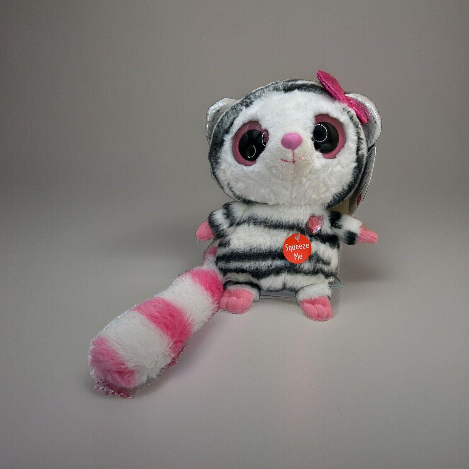Aurora Yoohoo and Friends New Pamper Plush Sound and Light Pink Striped ...