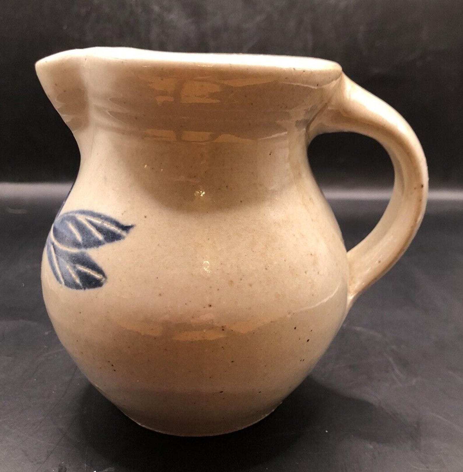 Cornwall Bridge Pottery Stoneware Pitcher 4.5 Inch (marked CBP )salt ...