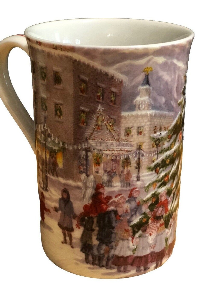 Lenox “american Christmas” Mug “carols on Main Street “ Porcelain ...