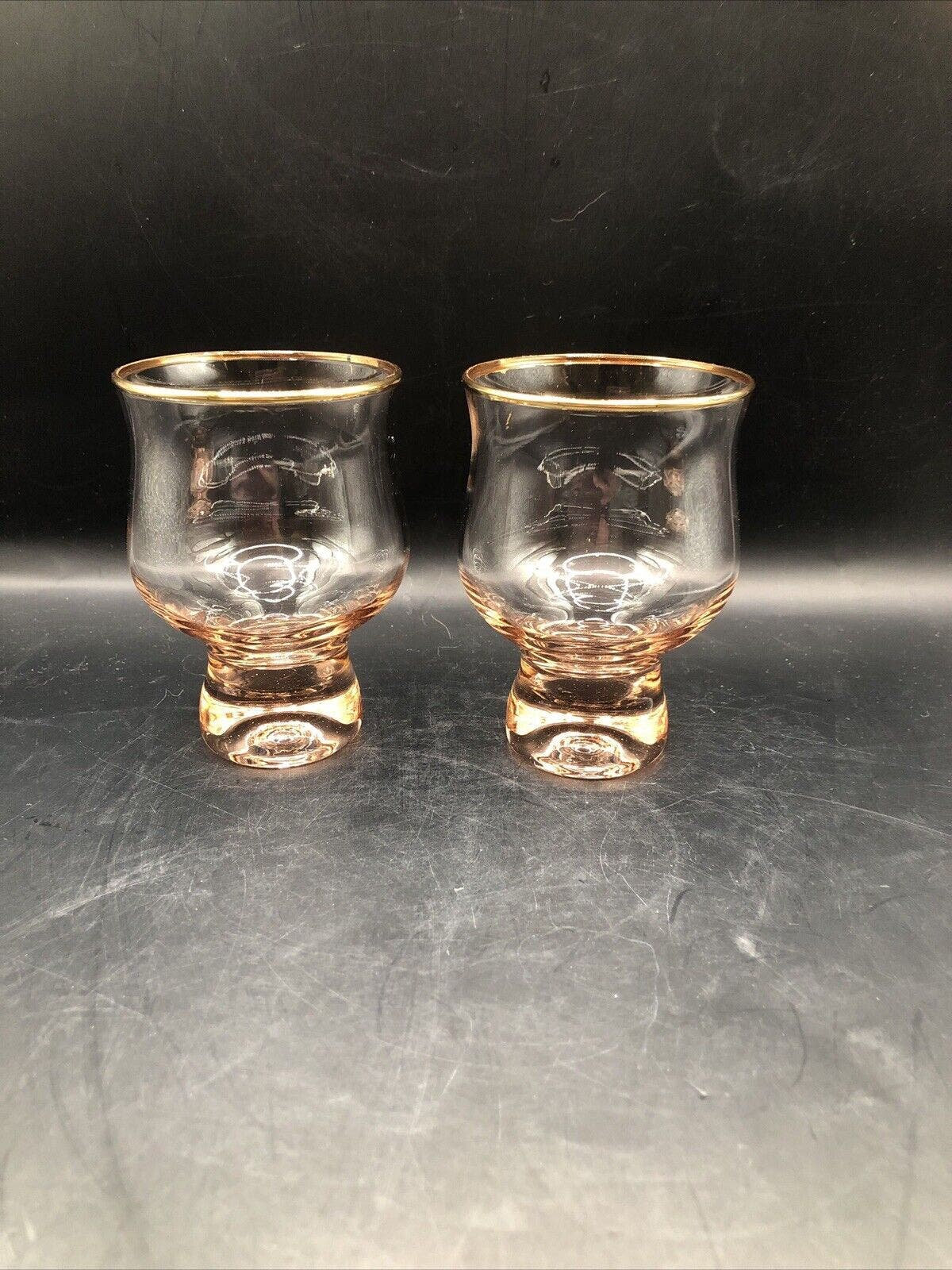 Rose Pink Round Goblet Shot Glass Drinking Cup Drinkware Barware Set of ...