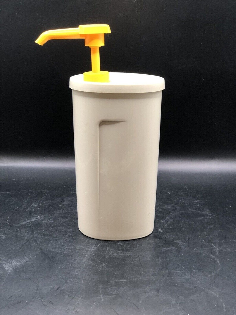 Vintage TUPPERWARE Mustard Pump Dispensers - Etsy