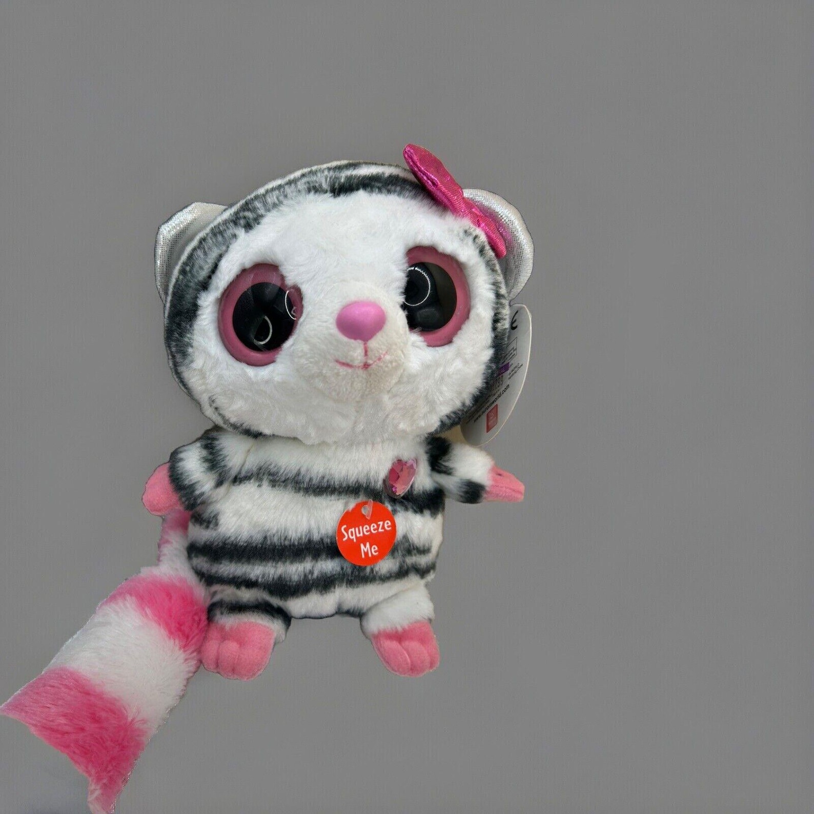 Aurora Yoohoo and Friends New Pamper Plush Sound and Light Pink Striped ...