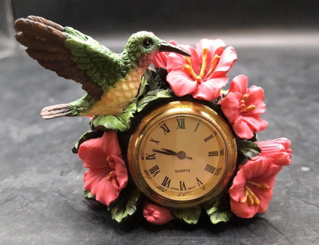 Vintage 2000s Hummingbird Miniature Quartz Desk Clock Westland 5155 - Etsy