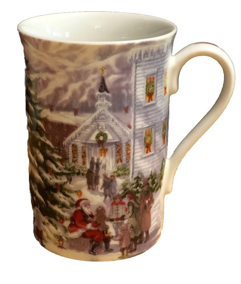 Lenox “american Christmas” Mug “carols on Main Street “ Porcelain ...