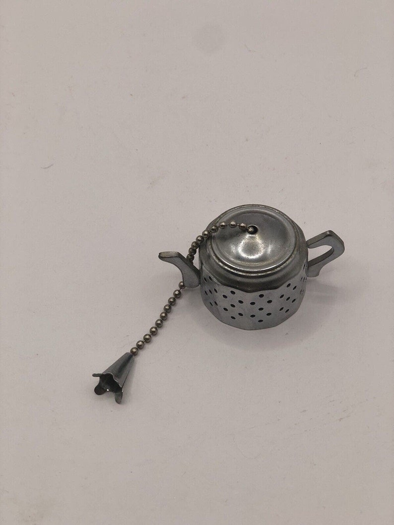Silver Colored Teapot Shaped Loose Leaf Tea Infuser Vintage Tea Time - Etsy