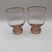 Rose Pink Round Goblet Shot Glass Drinking Cup Drinkware Barware Set of ...