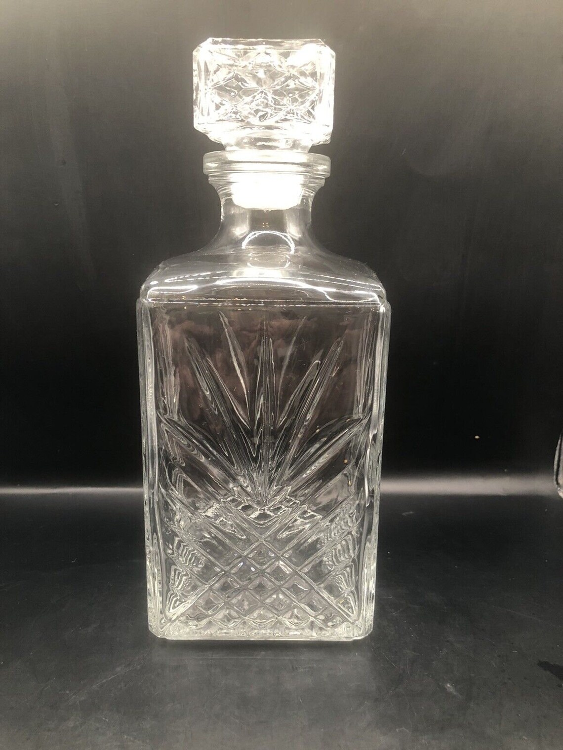 Diamond Puff Pineapple Fine Glass LIQUOR WHISKEY DECANTER W/ Stopper - Etsy