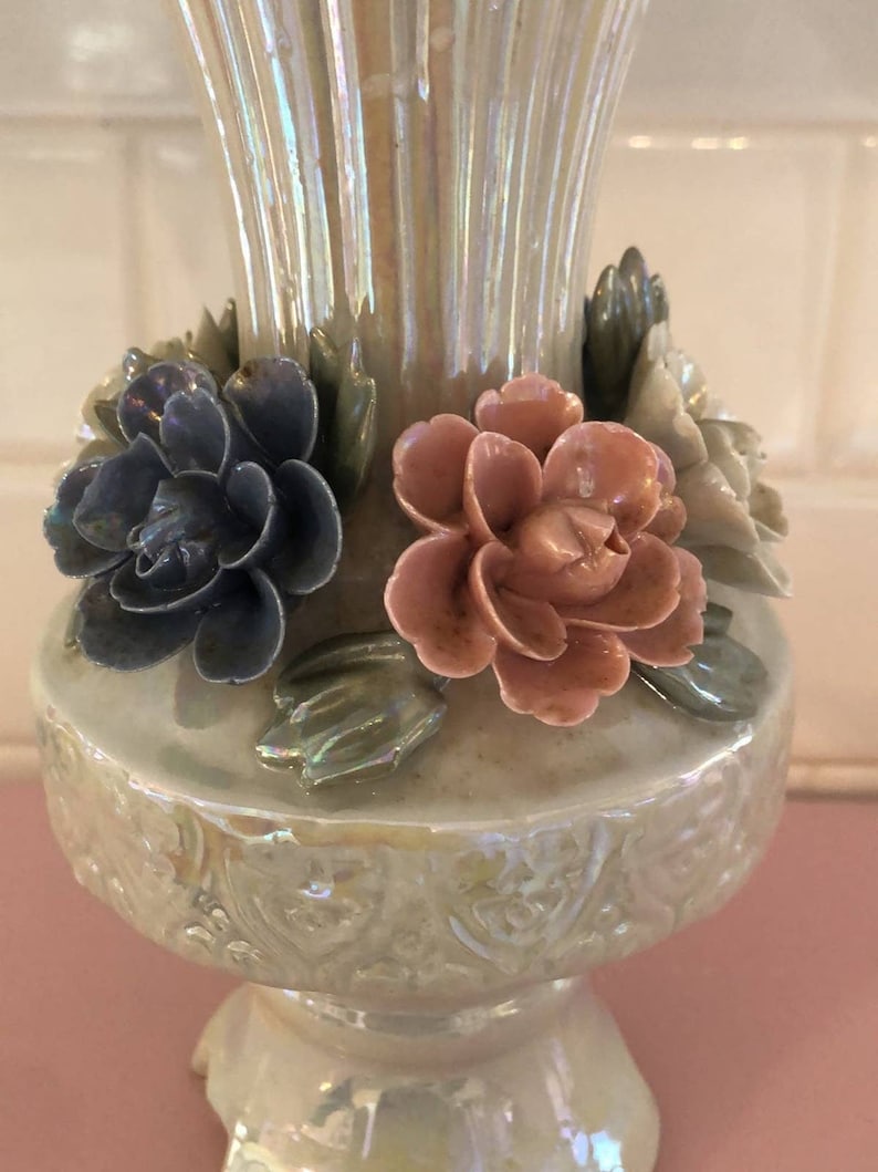Gorgeous Vintage Vase Antique Roses Romantic Shabby Chic - Etsy