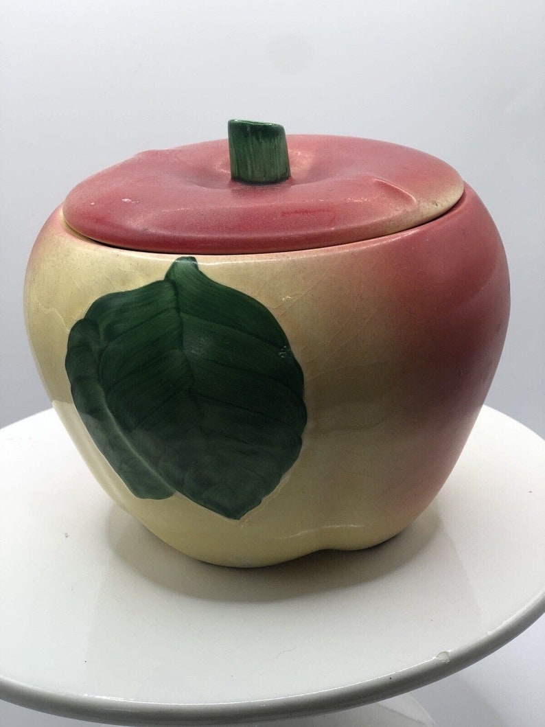 Vintage Mccoy Yellow Blushing Apple Jar Retro Kitchen 1950s Ceramic - Etsy