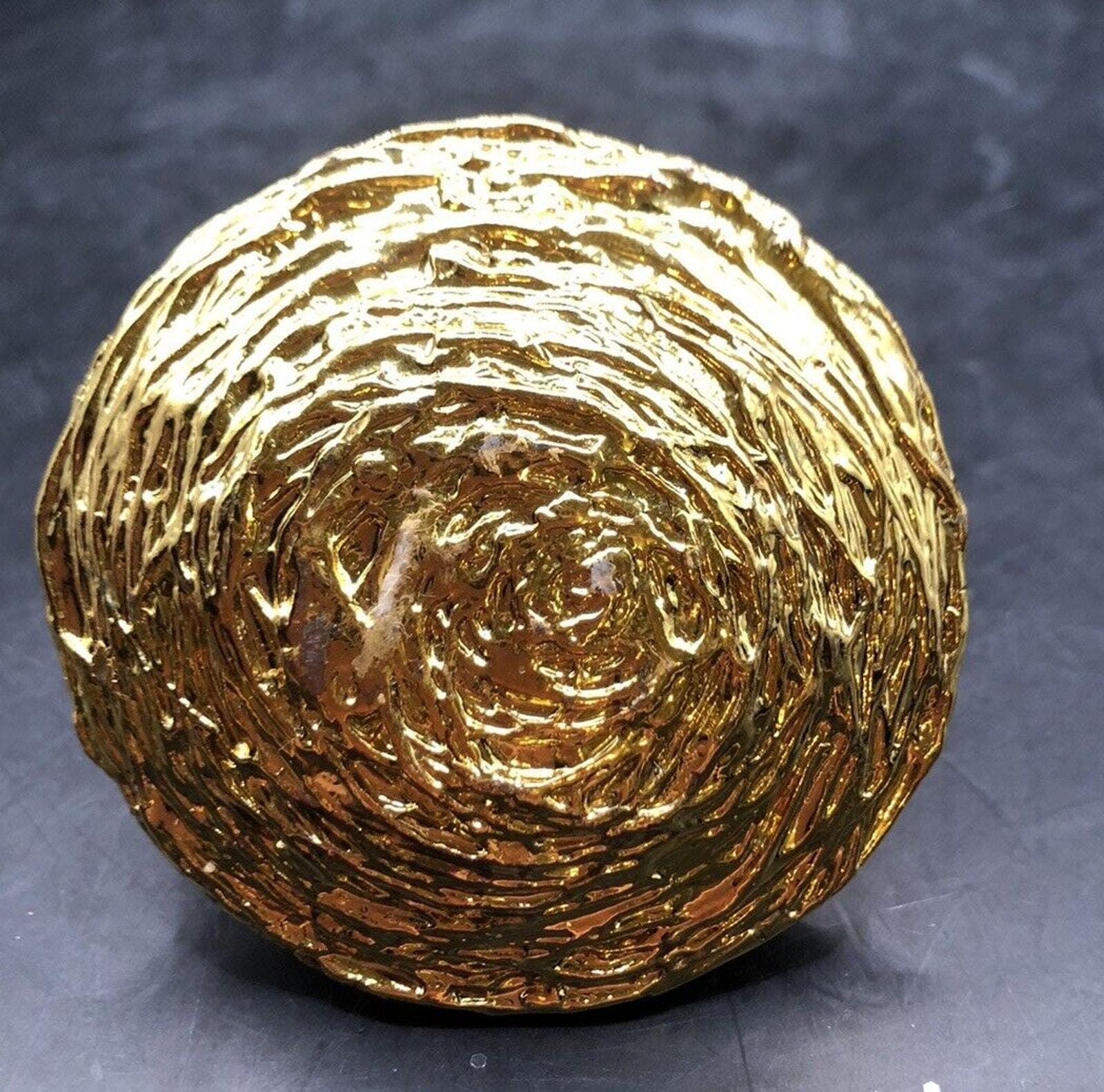 Nesting Gold Jeweled Hen Chicken Eggs Trinket Box Rhinestone Enameled ...