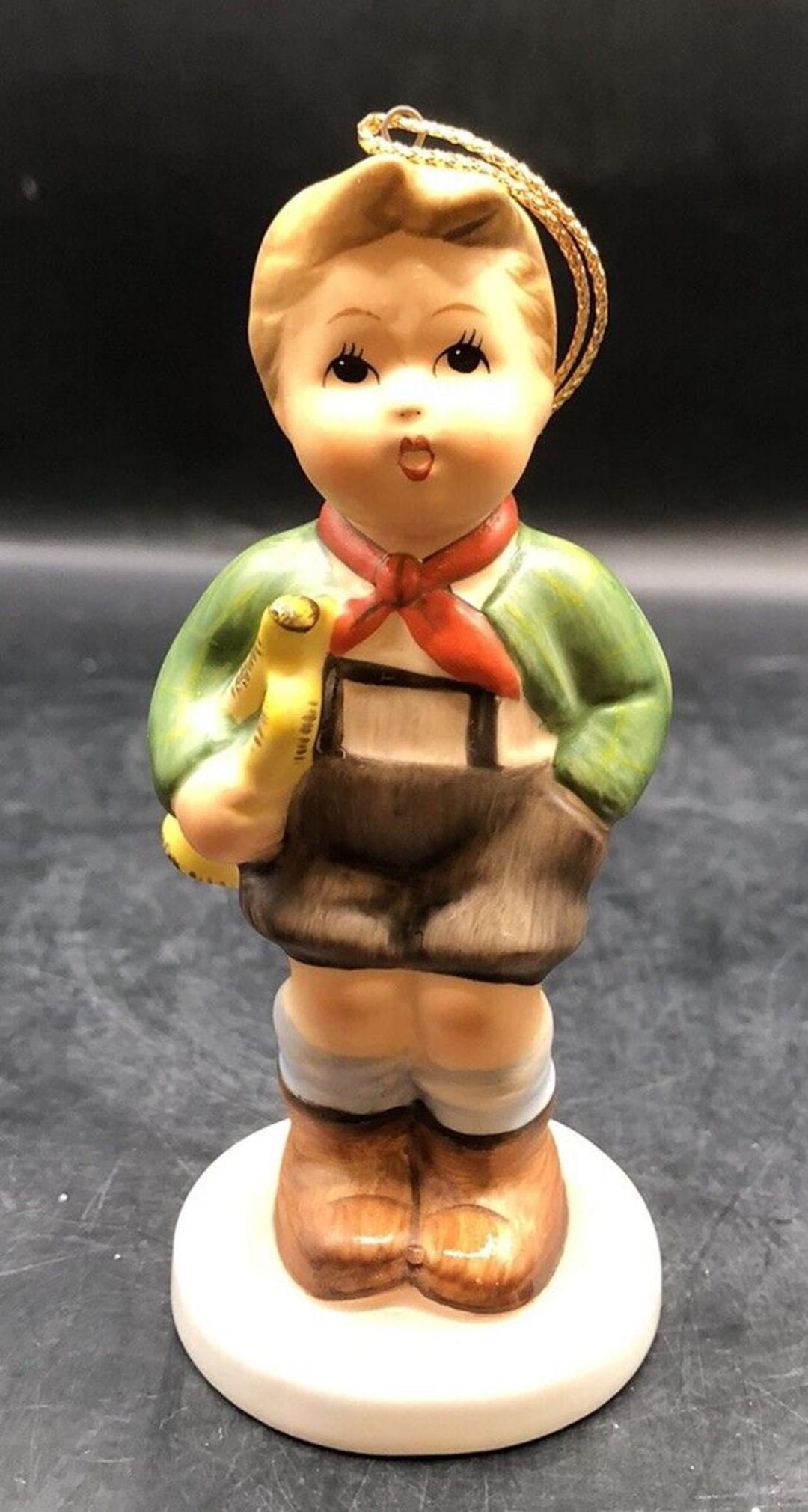 Vintage Schmid Porcelain Hark the Herald Christmas Ornament First ...