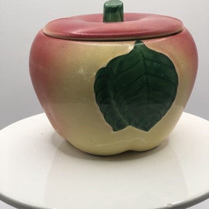 Vintage Mccoy Yellow Blushing Apple Jar Retro Kitchen 1950s Ceramic - Etsy