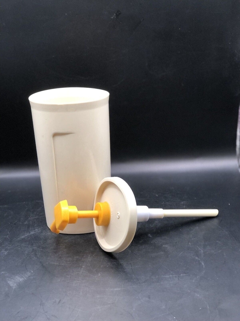 Vintage TUPPERWARE Mustard Pump Dispensers - Etsy