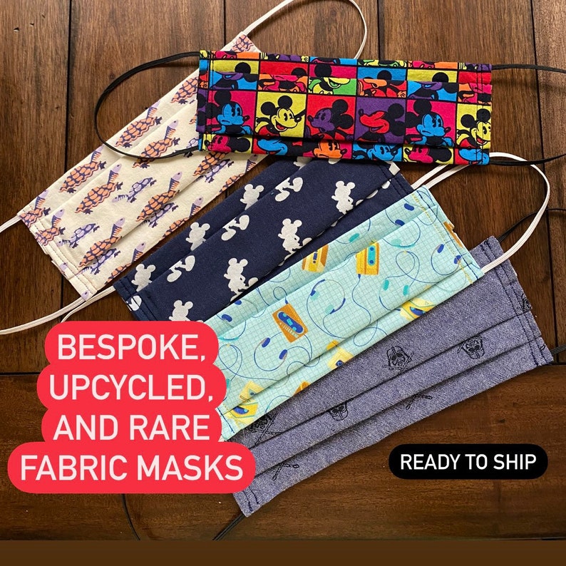 Bespoke, UPCYCLED, and Rare Fabrics Made Into Face Masks W/nose Wire ...