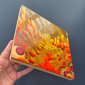 Yellow Shards, Hand Painted Original Art No.182 on Wood Panel, 10x10 - Etsy