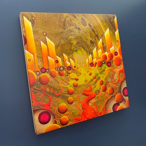 Yellow Shards, Hand Painted Original Art No.182 on Wood Panel, 10x10 - Etsy