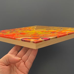 Yellow Shards, Hand Painted Original Art No.182 on Wood Panel, 10x10 - Etsy