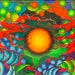 Yellow Sun, Hand Painted, Original Art, Unique, Colourful Painting on ...