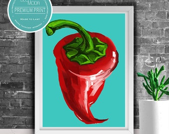 Chilli Art Print - Etsy