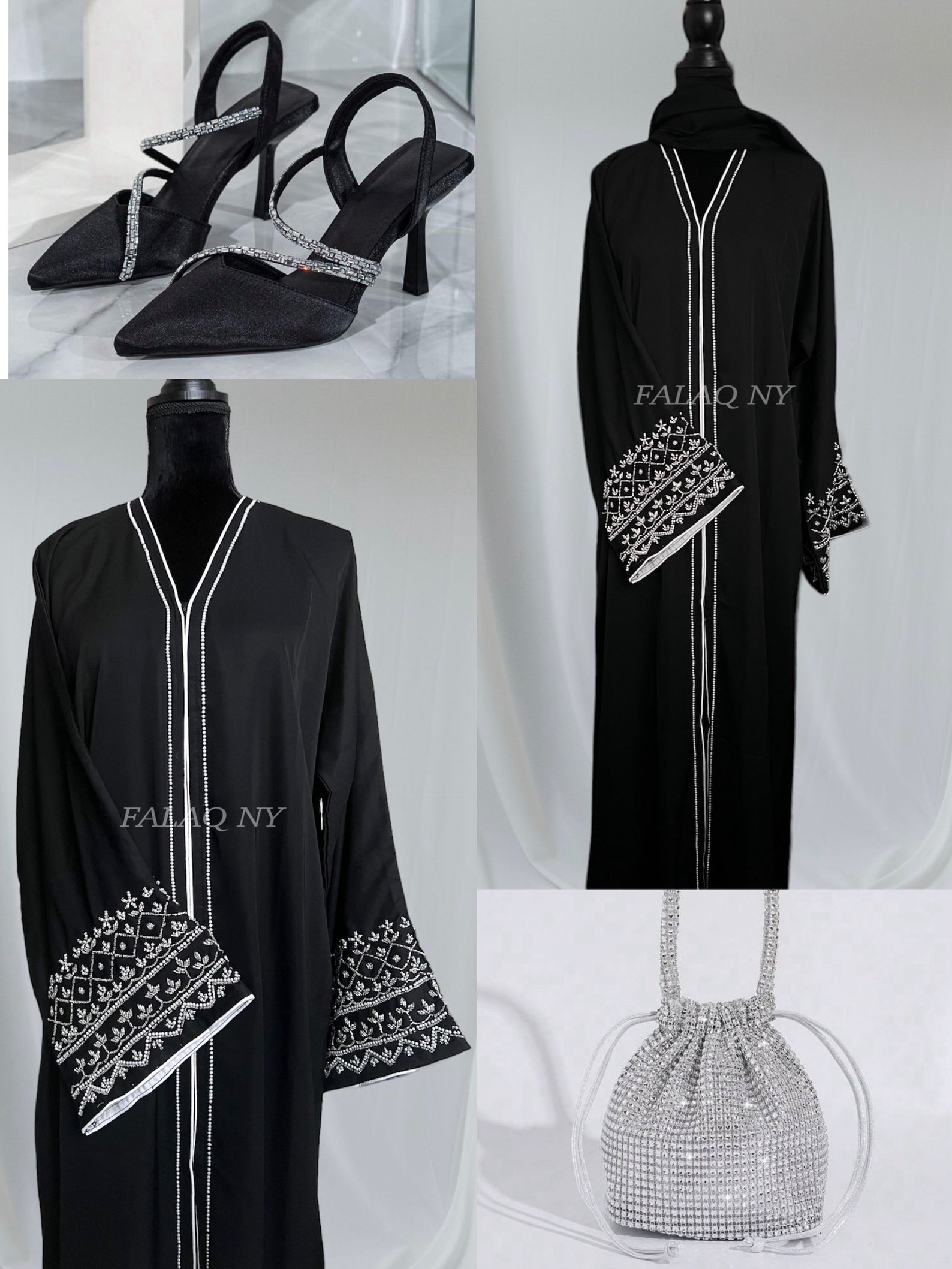 Abeeha Abaya in Black - Etsy