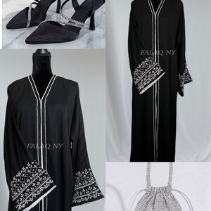 Abeeha Abaya in Black - Etsy