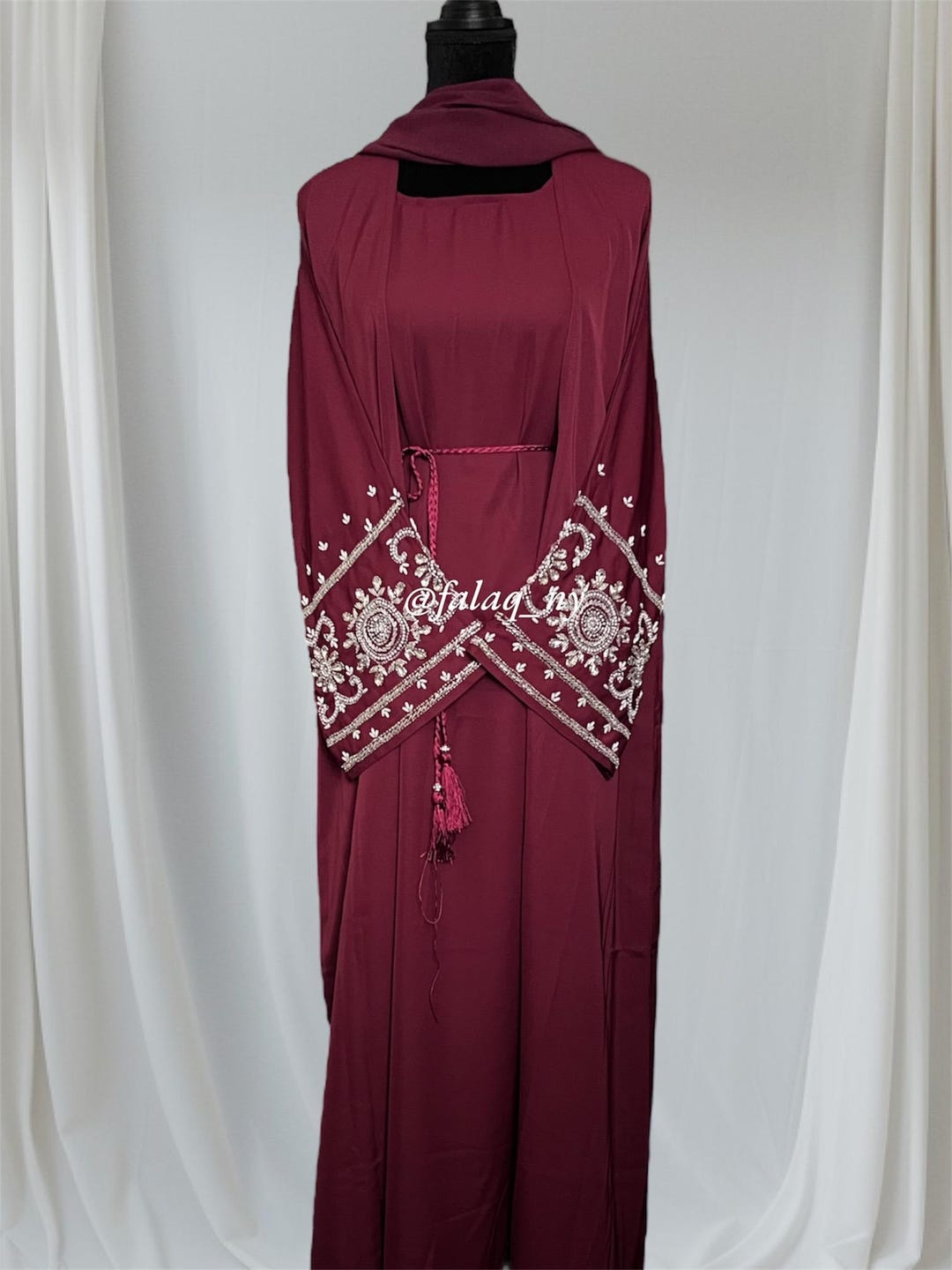 Luxury Embroidered Abaya 4-piece Set: Modest Eid Outfit - Etsy