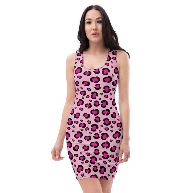 Pink Leopard Dress - Etsy