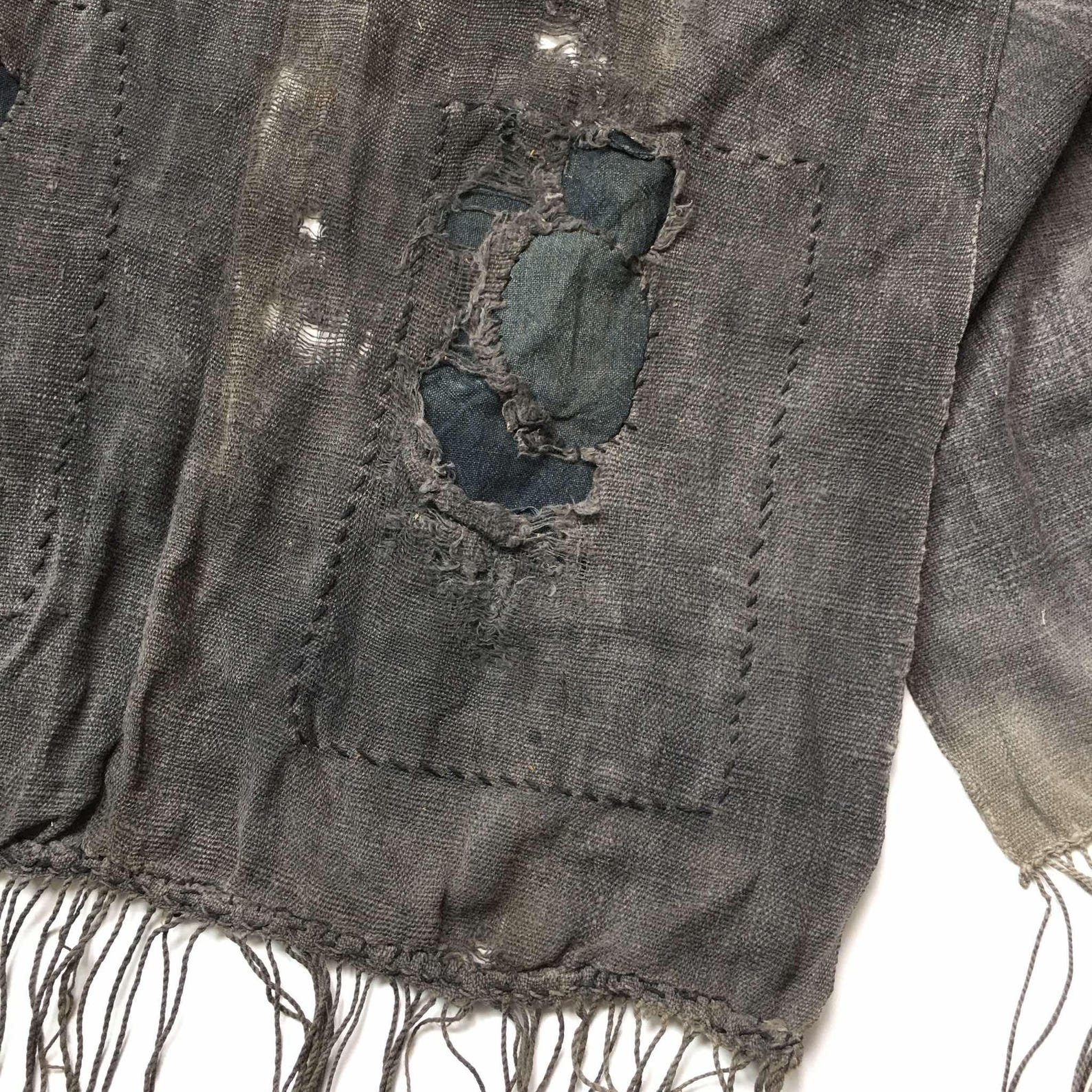 Vintage, Boro Patchwork Sashiko Scarf, Cotton - Etsy