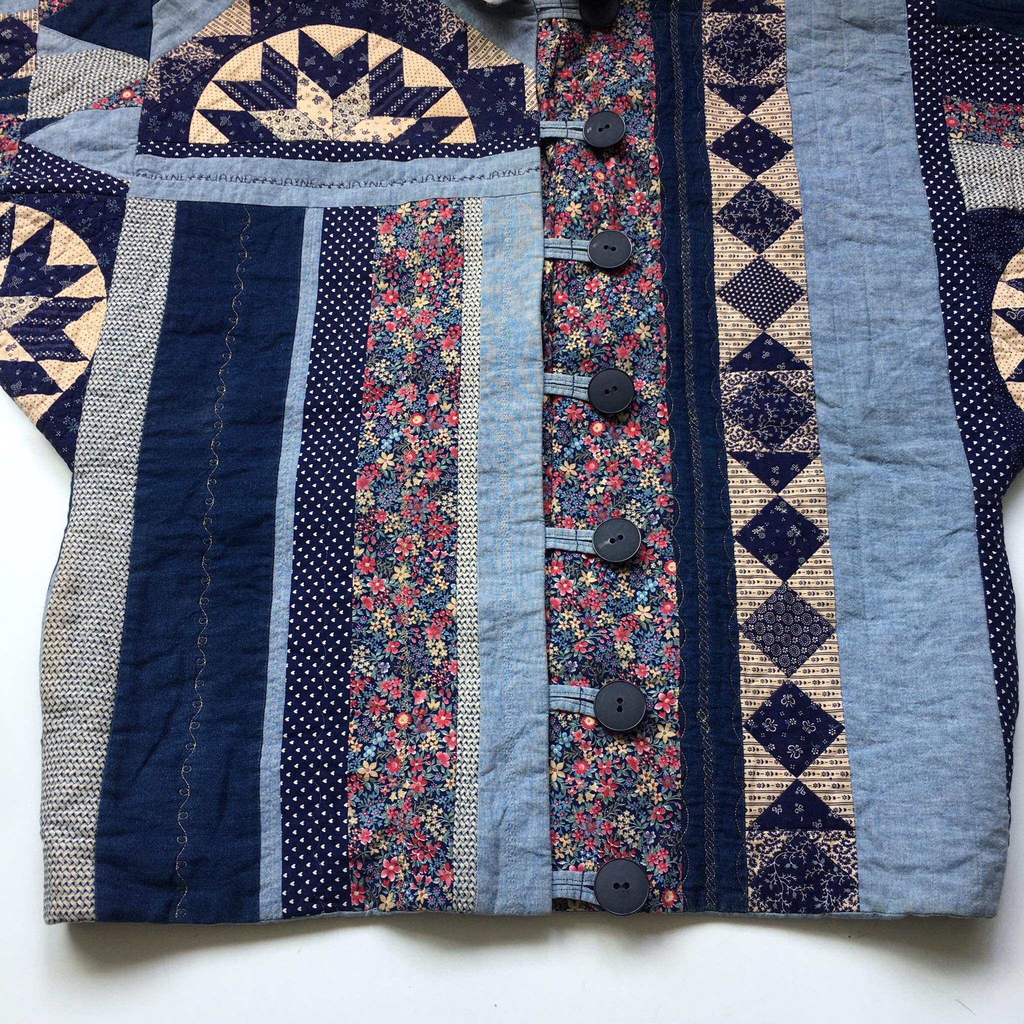 Vintage Quilt Patchwork Jacket - Etsy