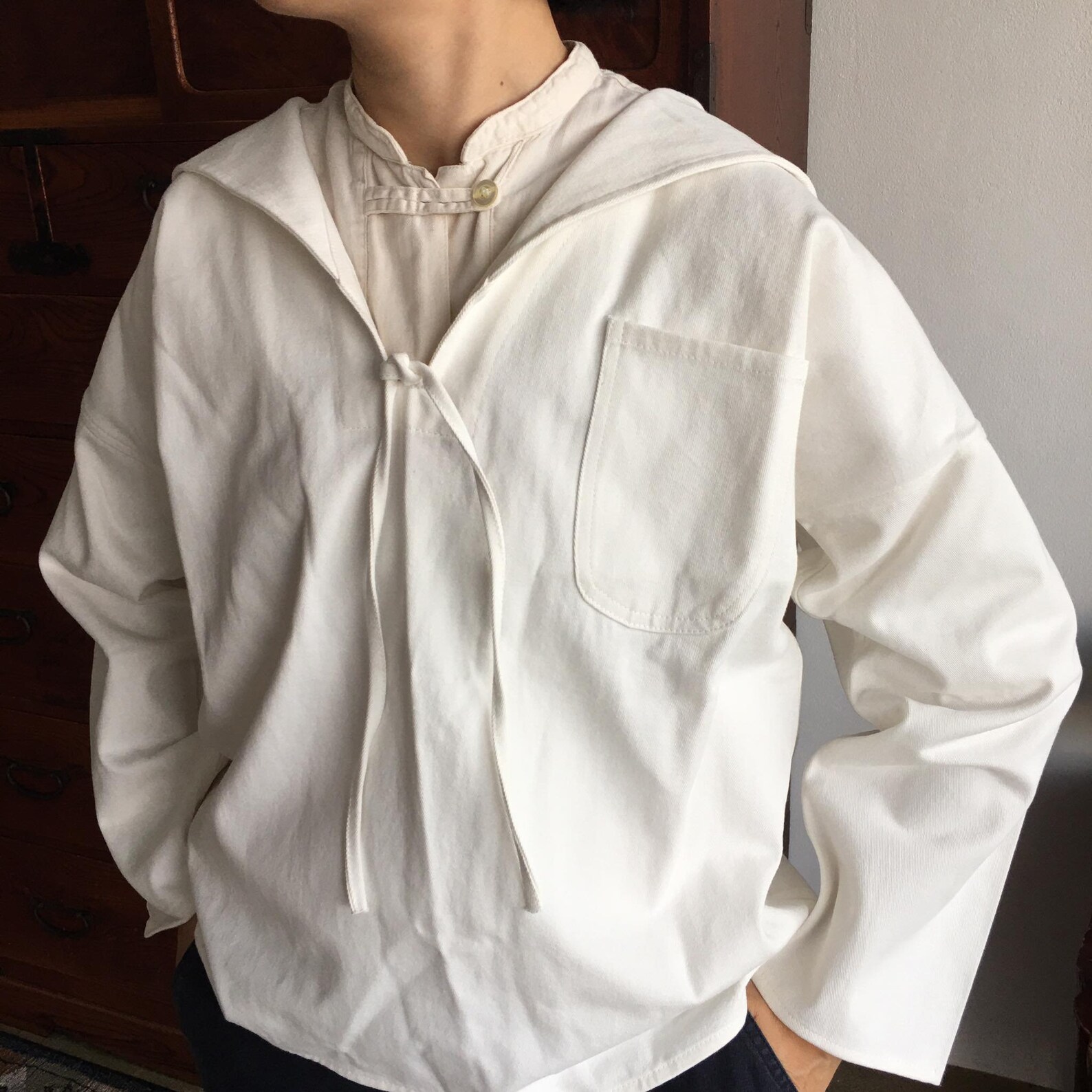 Japanese Sailor Navy White Jumper Shirt - Etsy