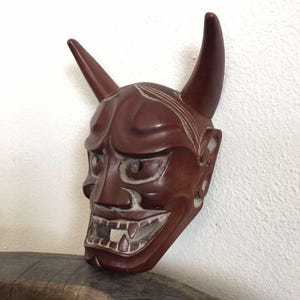 Vintage Hannya Mask, Japanese Traditional Noh Mask, - Etsy