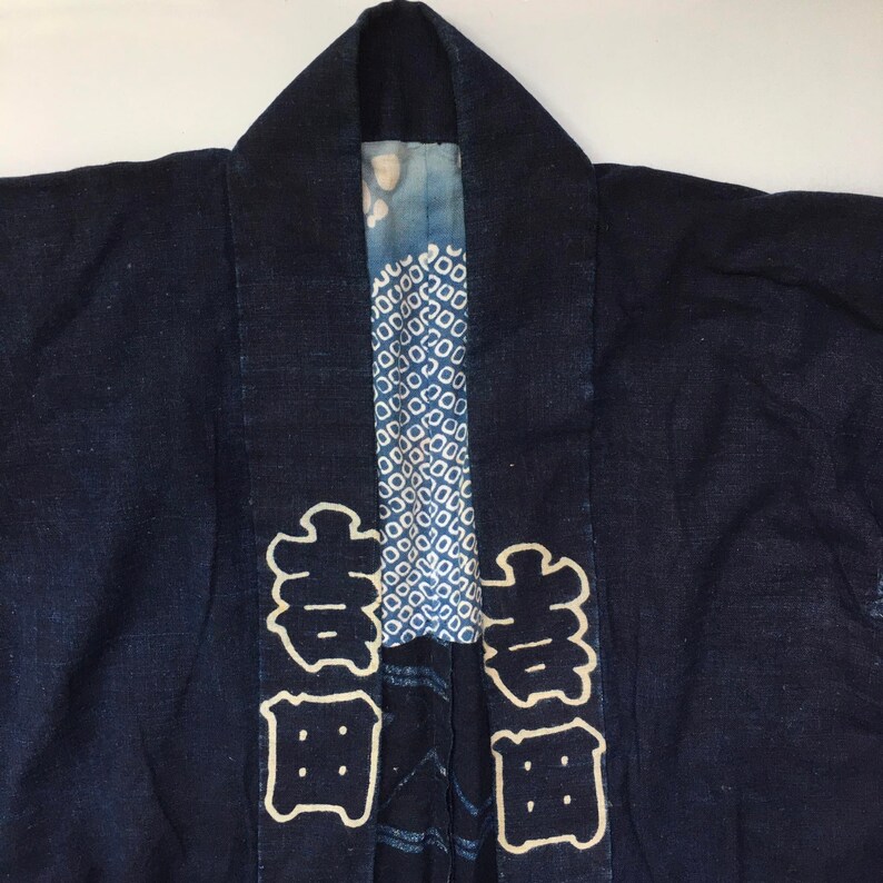 Vintage Japanese Indigo Dyed Hanten Jacket - Etsy