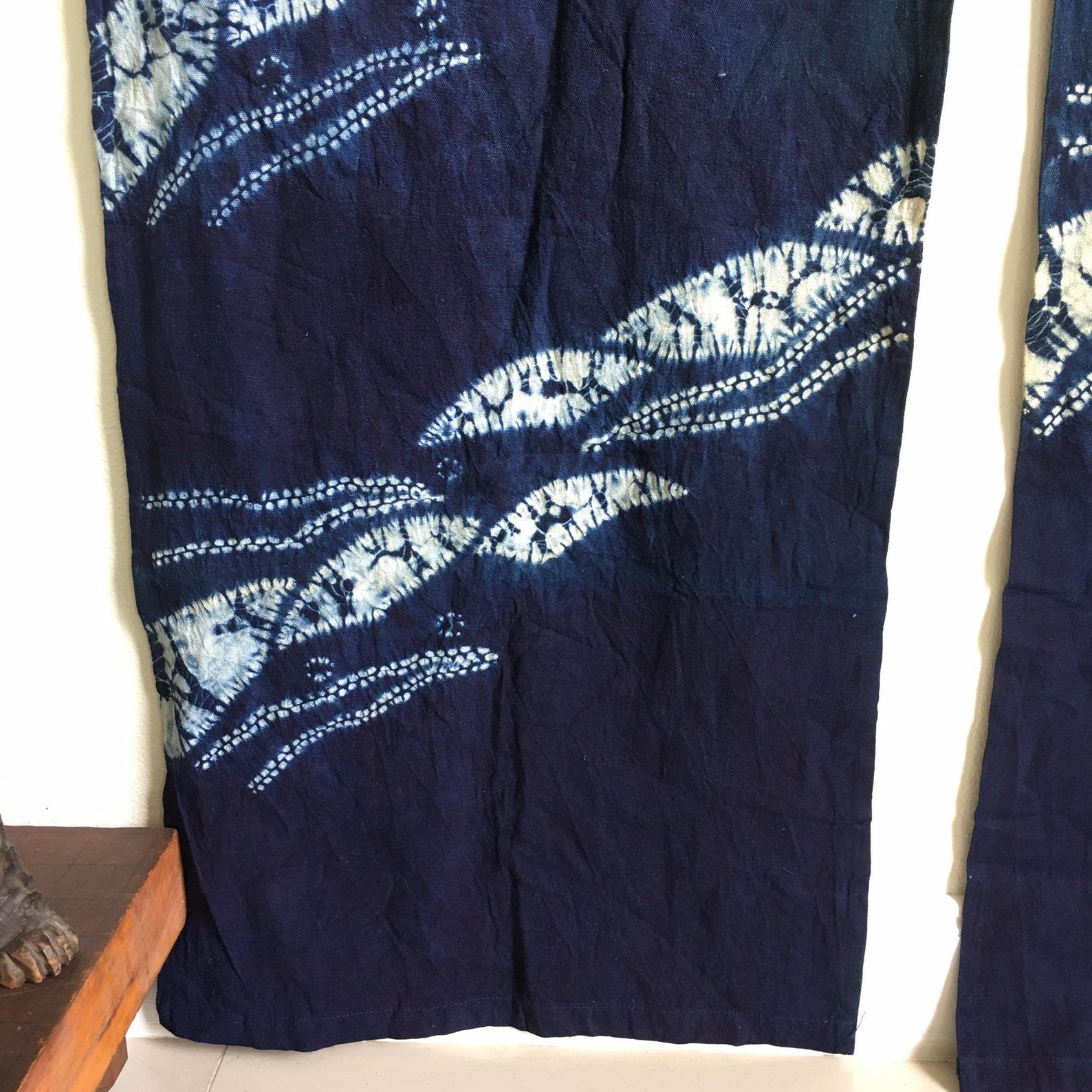 Vintage Japanese Shibori Indigo Noren Curtain - Etsy