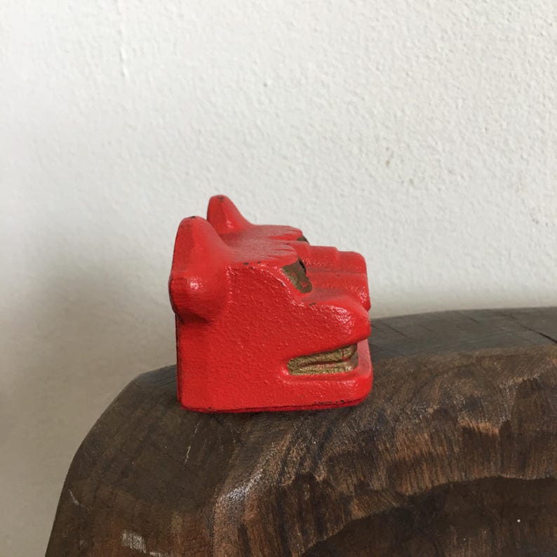Vintage Japanese Cast Iron Paperweight - Etsy