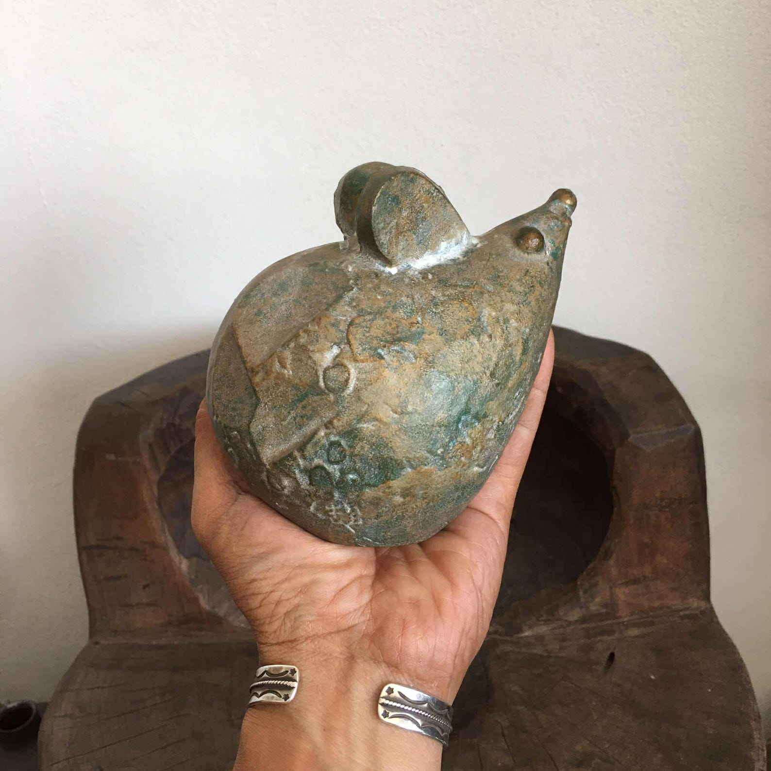 Vintage Japanese Cast Iron Paperweight - Etsy