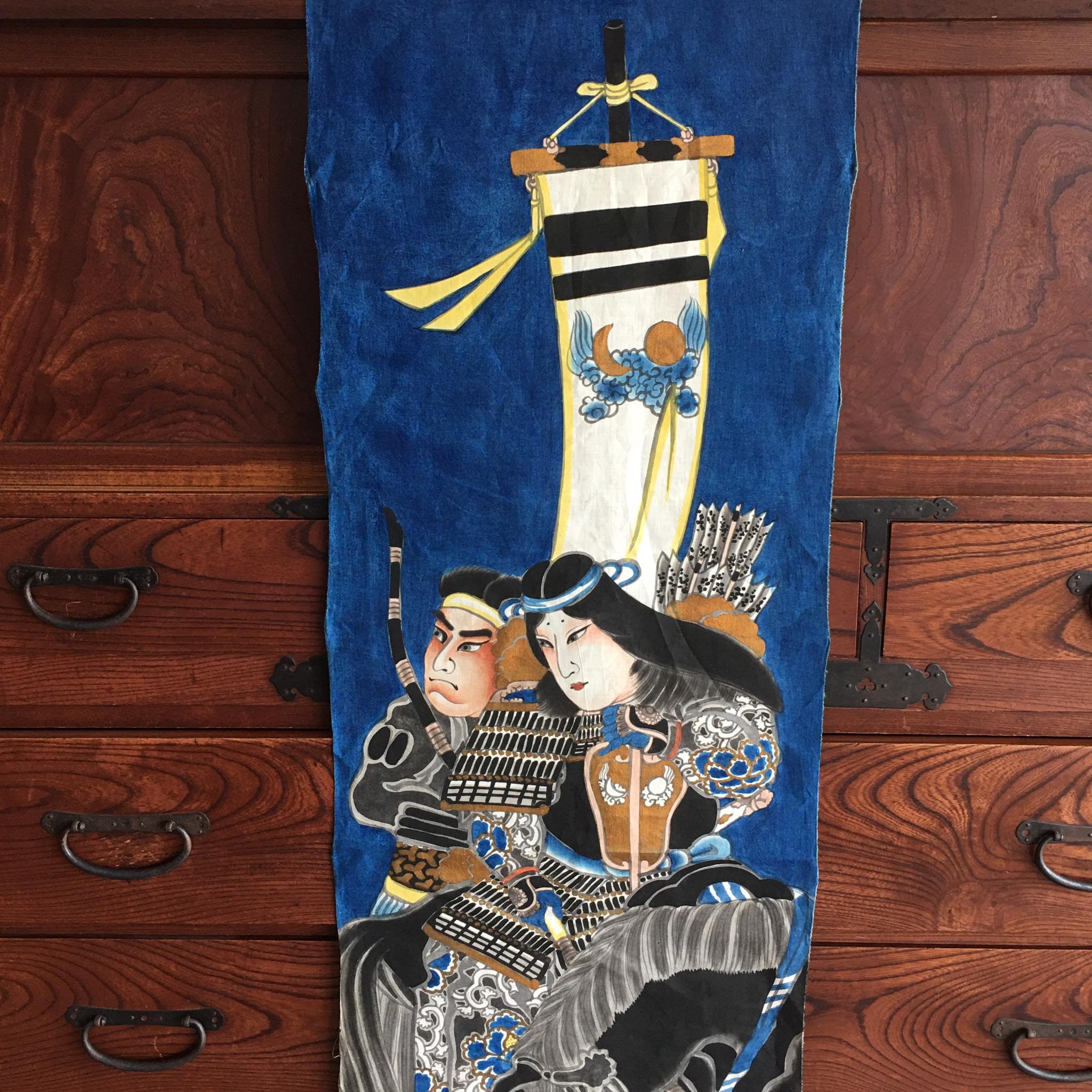 Vintage Japanese Nobori Samurai Flag - Etsy