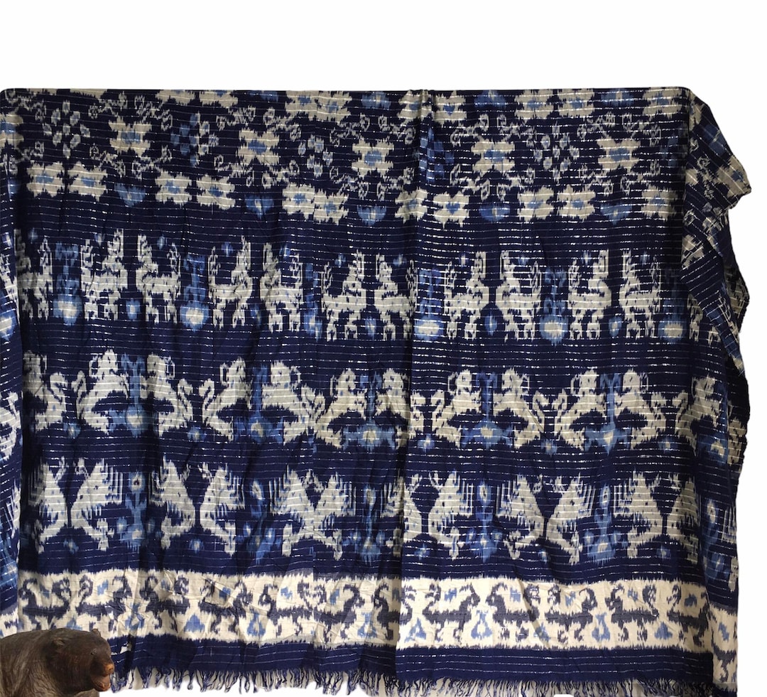 Sumba Indonesia Hand Woven Ikat Fabric - Etsy