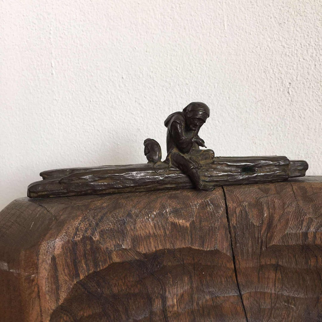 Vintage Cast Iron Paperweight - Etsy