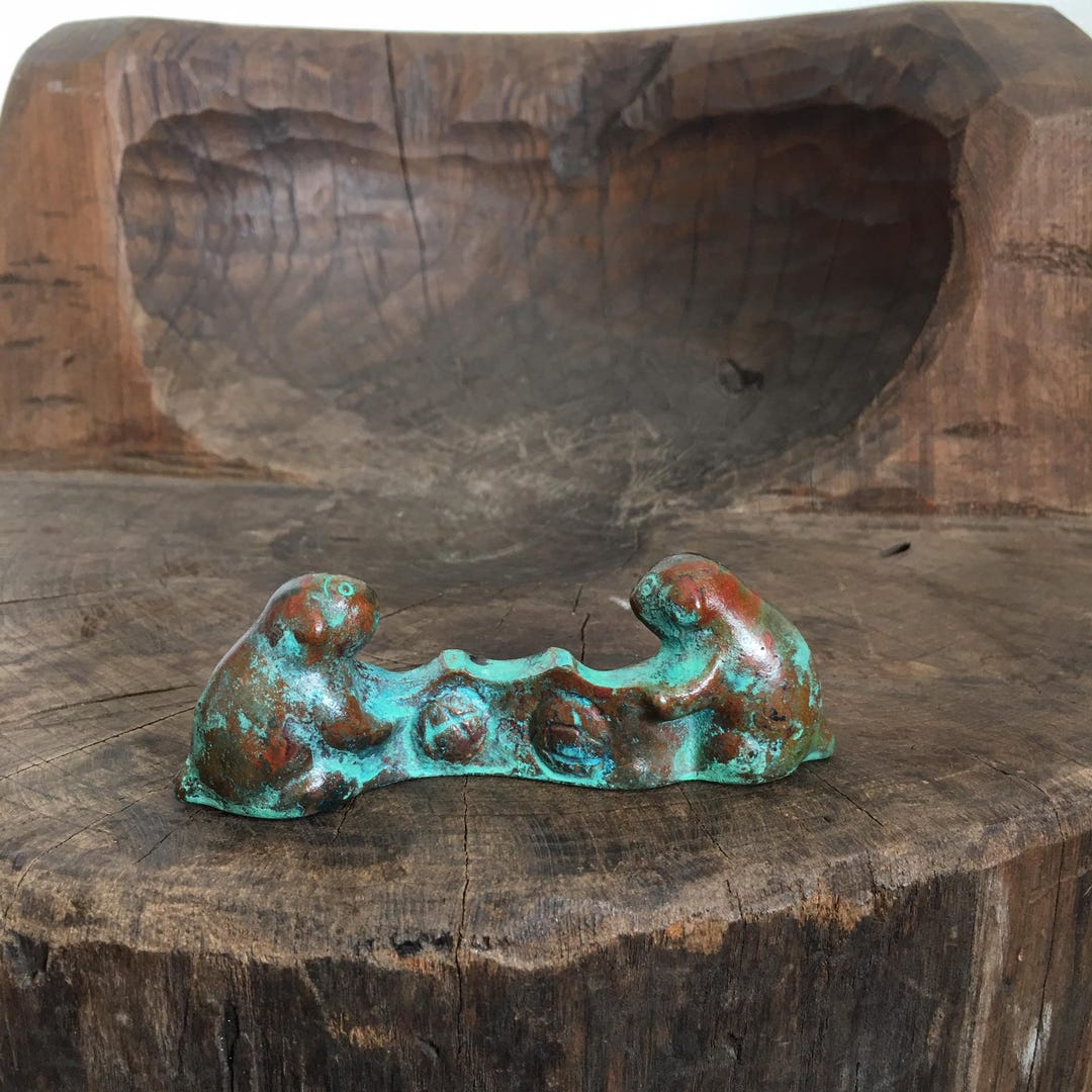 Vintage Japanese Cast Iron Paperweight - Etsy