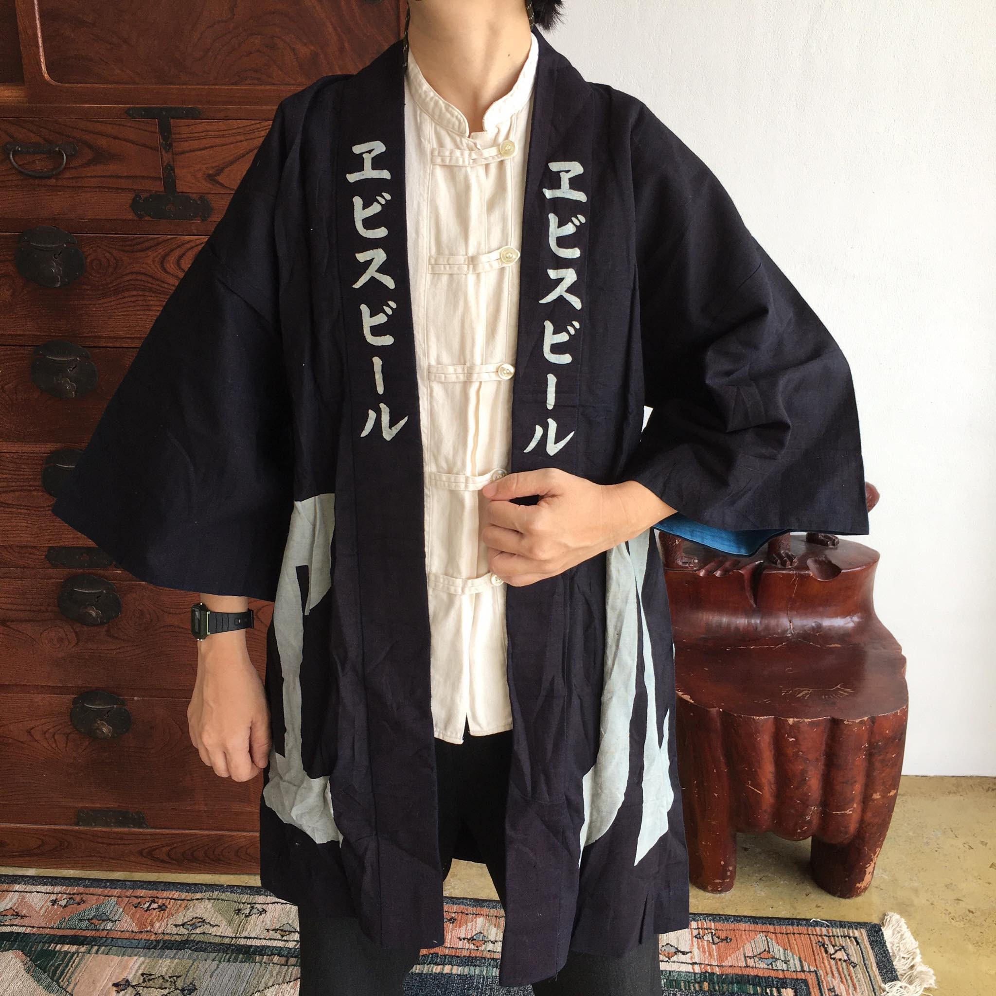 Vintage Japanese Indigo Dyed Hanten Jacket - Etsy