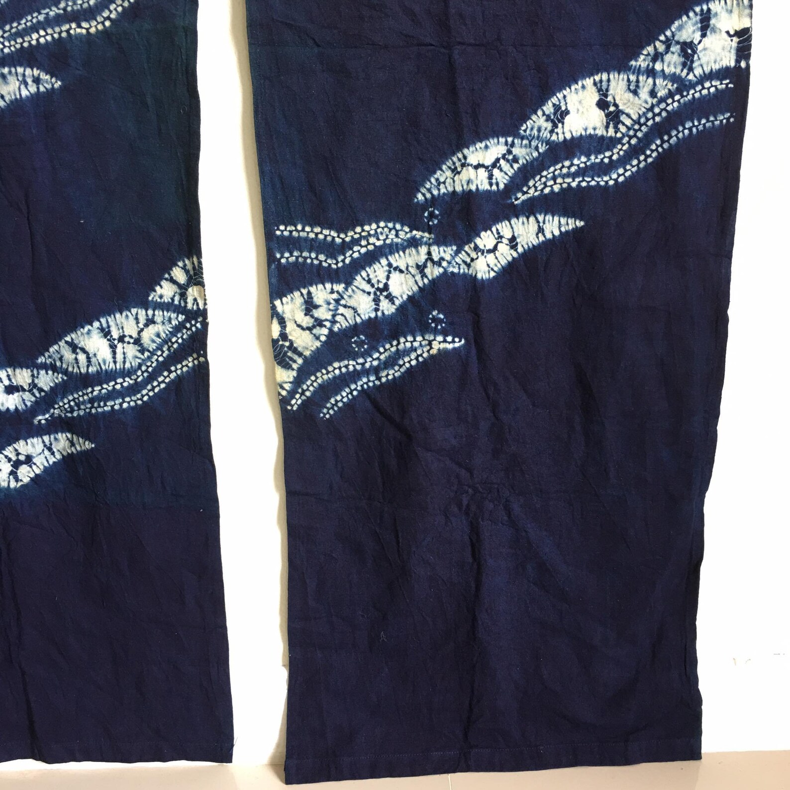 Vintage Japanese Shibori Indigo Noren Curtain - Etsy
