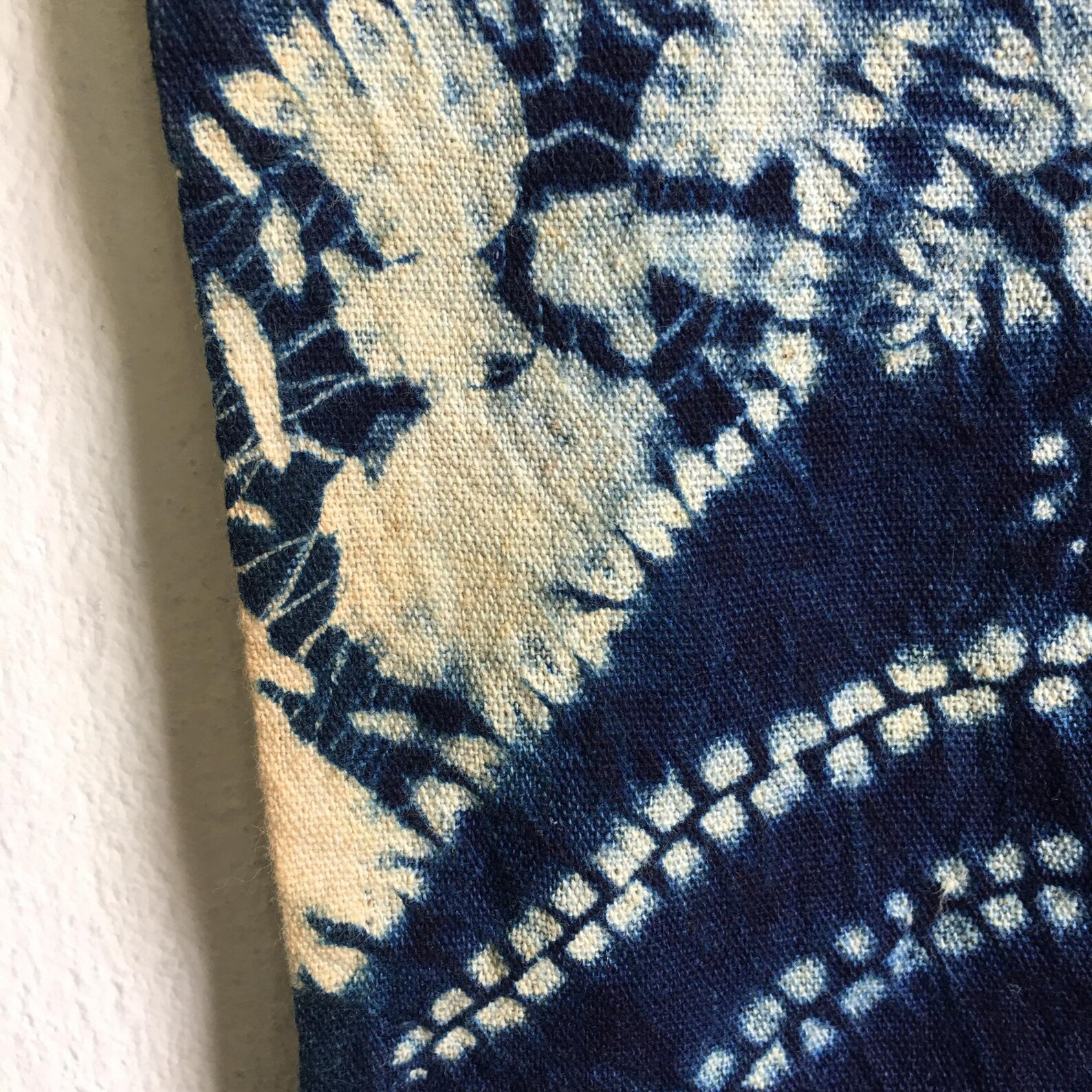 Vintage Japanese Shibori Indigo Noren Curtain - Etsy