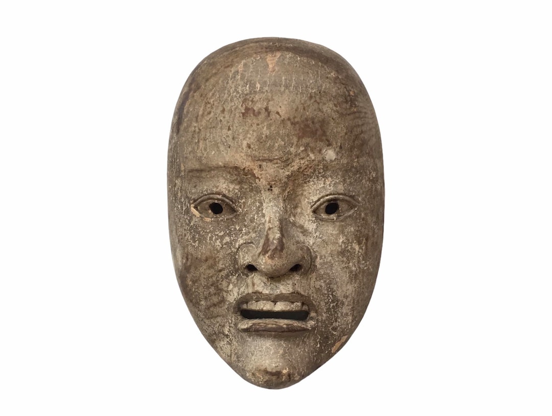 1900s Japanese Handmade Noh Mask - Etsy