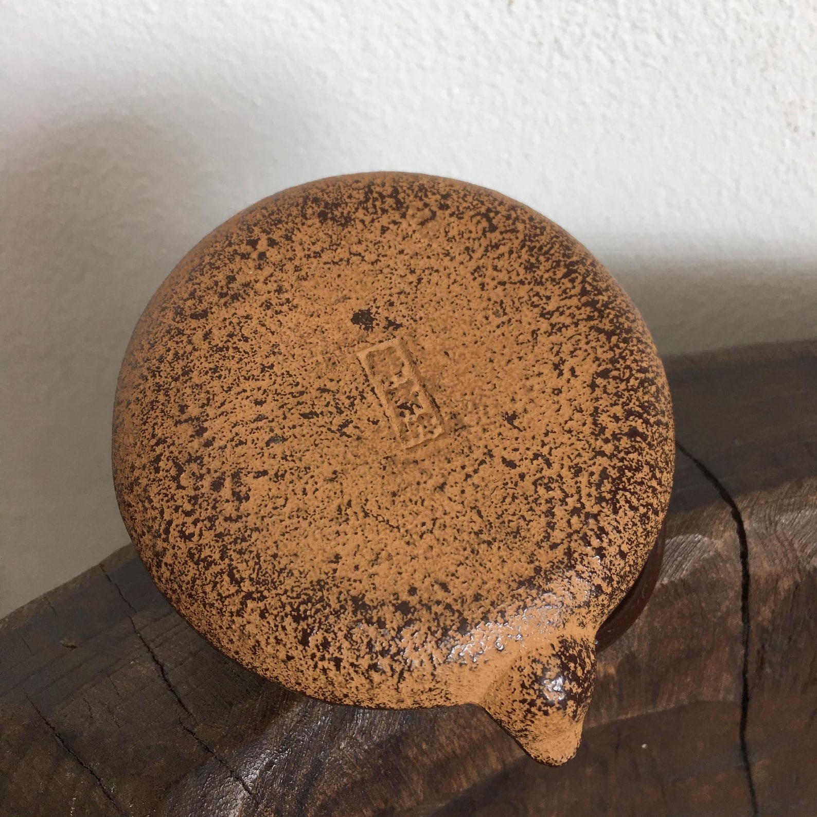 Japanese Nanbu Ironware Paperweight Red Ink Box Rare Form - Etsy