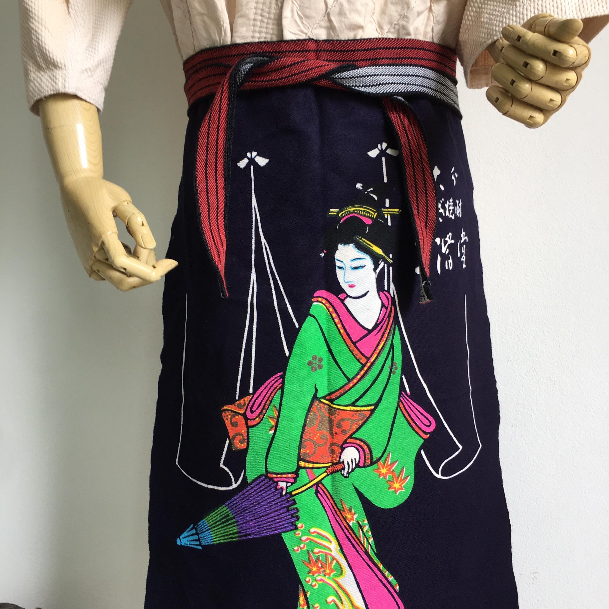 Vintage Japanese Maekake Apron 1980s - Etsy