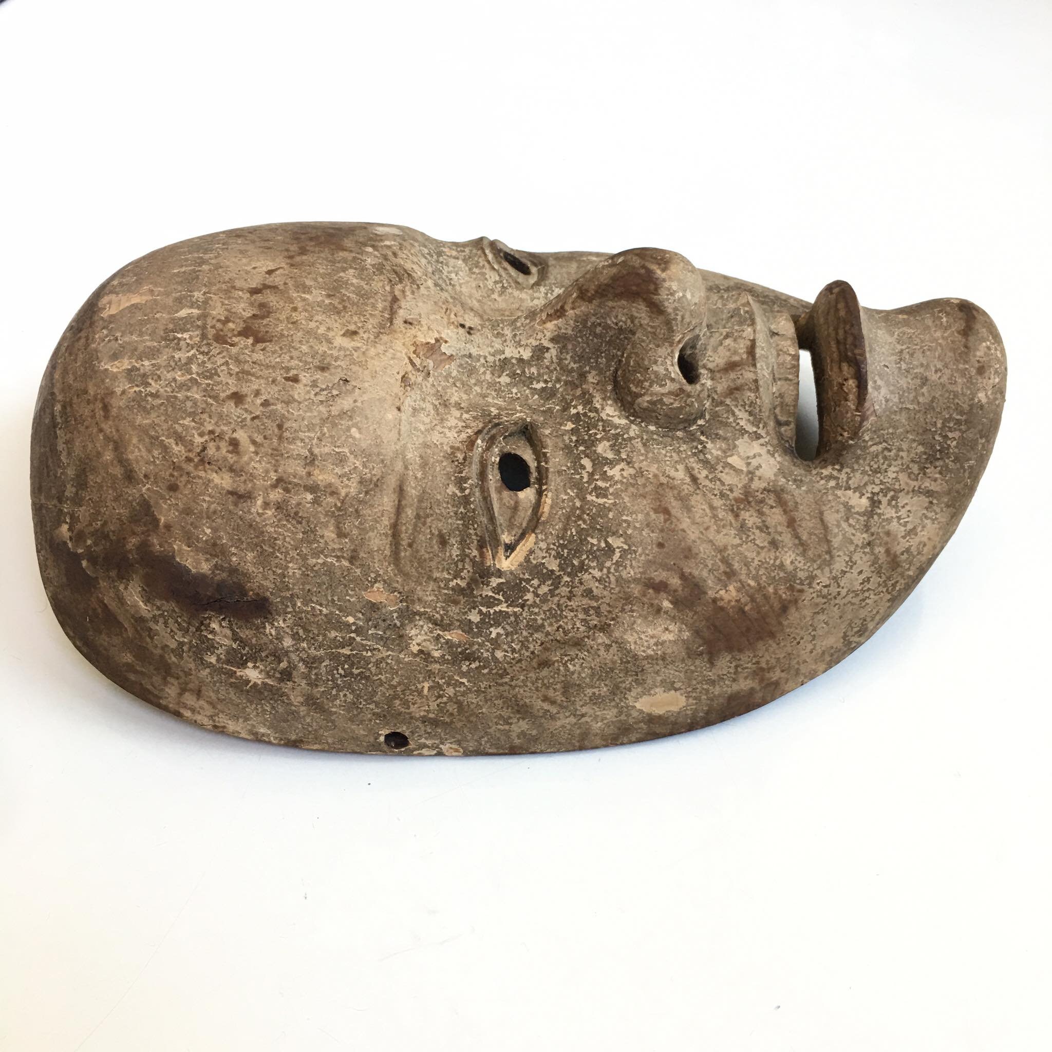 1900s Japanese Handmade Noh Mask - Etsy