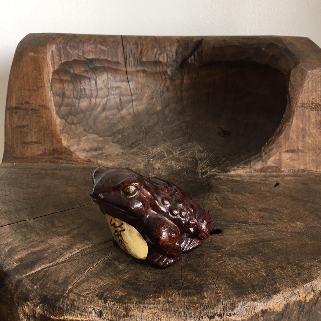 Vintage Japanese Shigaraki Ware Frog Pottery Art Craft - Etsy
