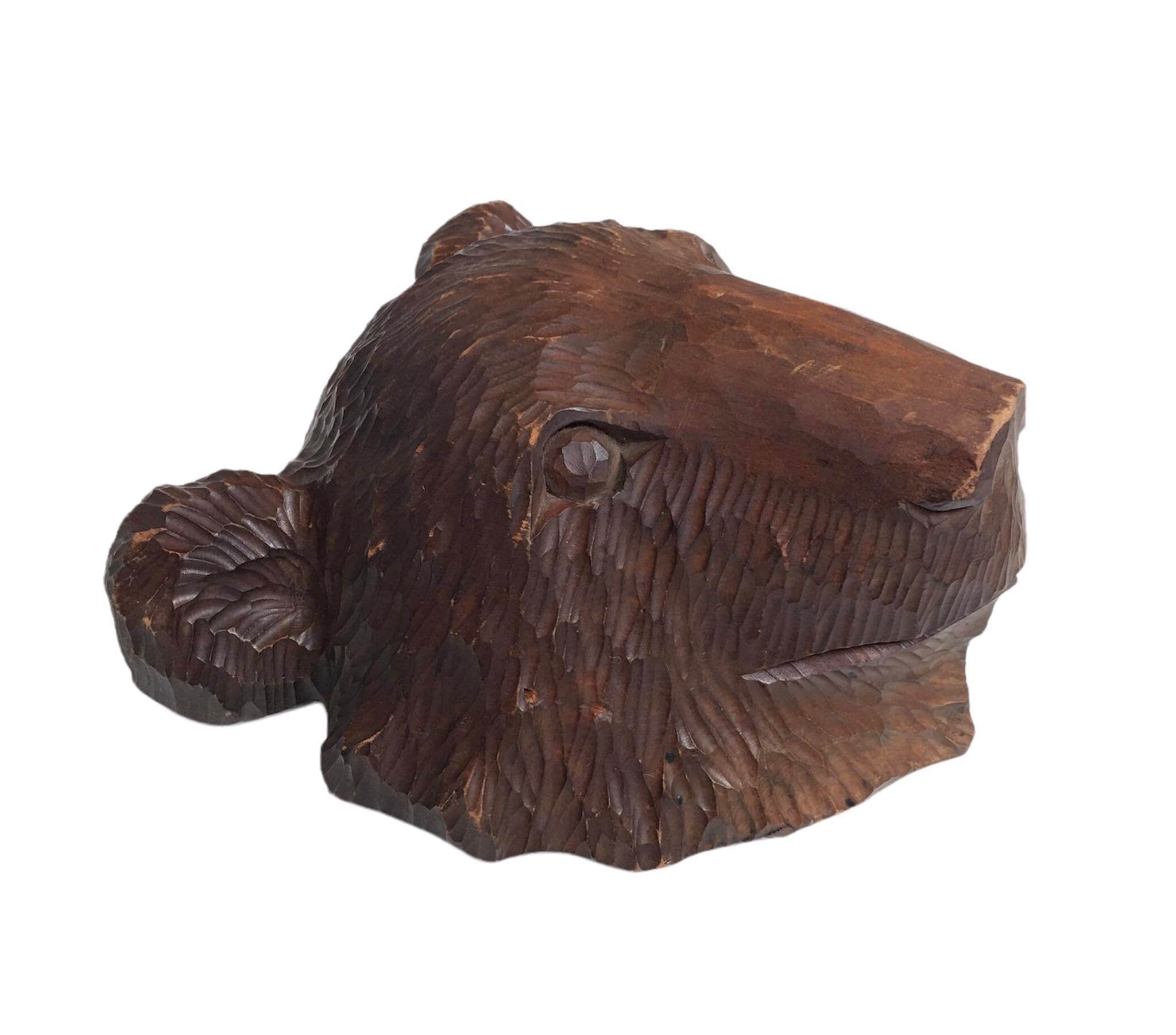 Vintage 1970s Japanese Ainu Bear Wood Carving - Etsy