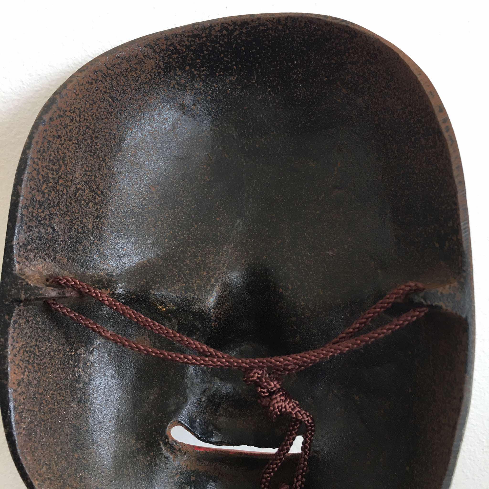 Japanese Vintage Noh Mask Cast Iron Ko-omote - Etsy